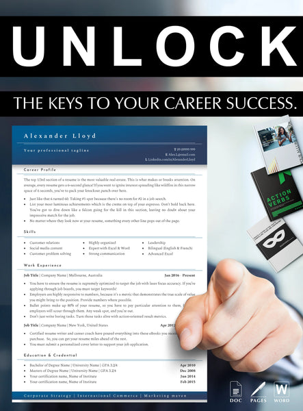 Best Elegant ATS Resume Template for Word, Apple Pages, & Docs ...